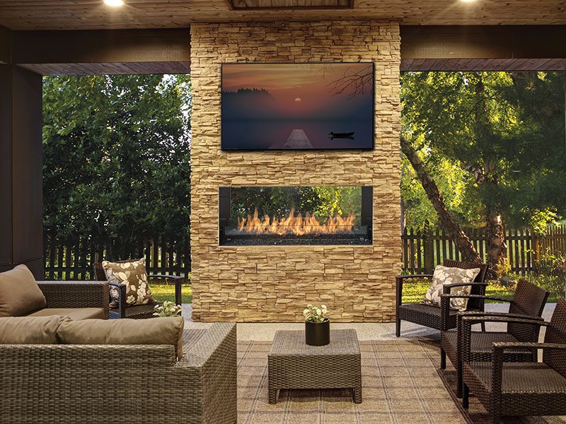 Linear Gas Fireplace Inspiration | Fire Pits | Burners | Fire Garden ...